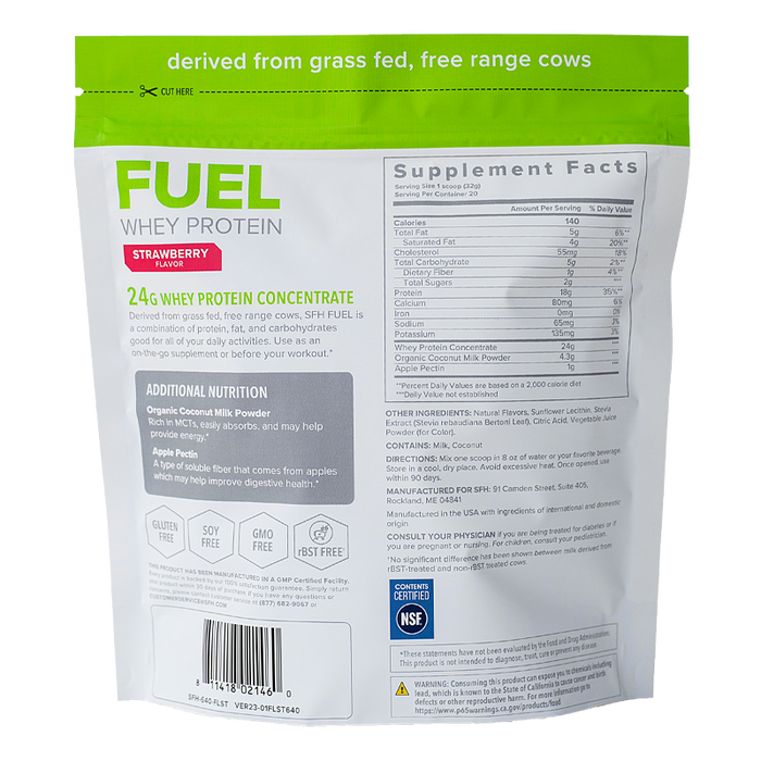 SFH Fuel Whey Protein | MCTs + Fiber + Protein