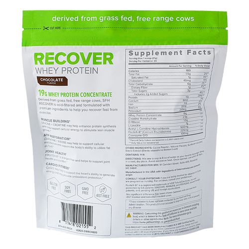 SFH RECOVER Whey Protein | Expanding the Science of Recovery Beyond Protein
