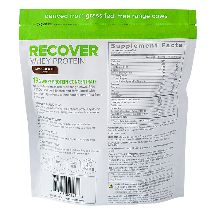 SFH RECOVER Whey Protein | Expanding the Science of Recovery Beyond Protein
