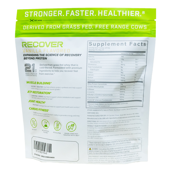 SFH RECOVER Whey Protein | Expanding the Science of Recovery Beyond Protein