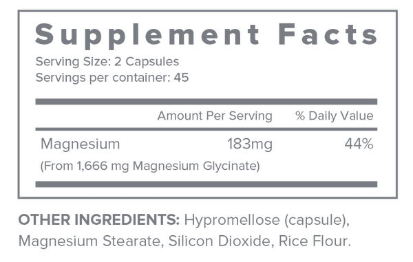 Magnesium Glycinate for Sleep, Stress Relief, and Recovery